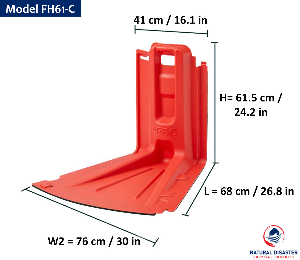 Flood Barriers Model FH61 C – Natural Disaster Survival Products