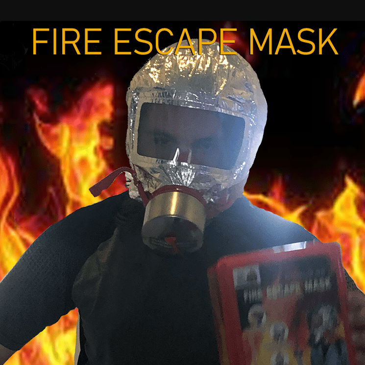 60 Minute Fire Escape Mask for Single Use – Natural Disaster Survival ...